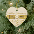 40th Wedding Anniversary Christmas Ornament | Zazzle
