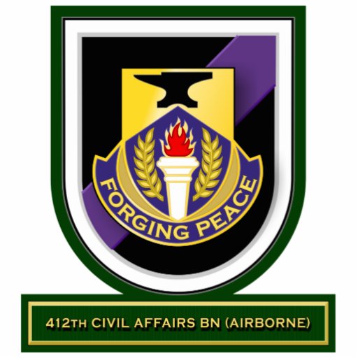 412th Civil Affairs Battalion - Airborne flash Photo Cutout | Zazzle
