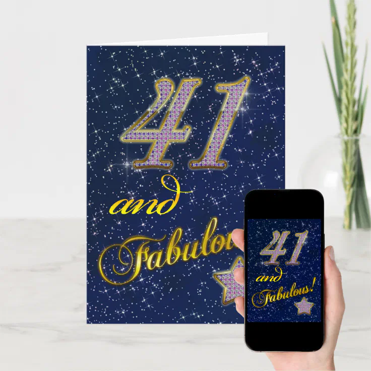 41st Birthday party Invitation | Zazzle