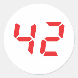 166+ Number 42 Stickers and Number 42 Sticker Designs | Zazzle