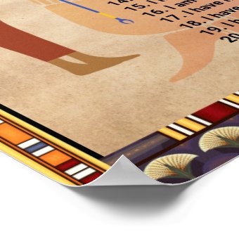 42 Laws Of Maat - Negative Confessions Poster | Zazzle