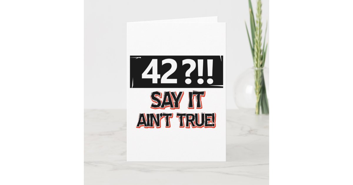 42 years old birthday gear card | Zazzle