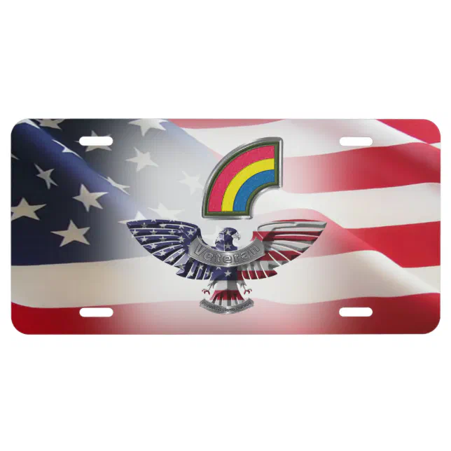 42nd Infantry Division “Never Forget” Eagle License Plate | Zazzle