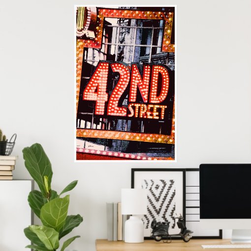 42nd Street, contemporary poster | Zazzle