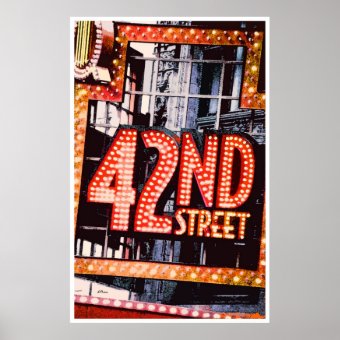 42nd Street, contemporary poster | Zazzle