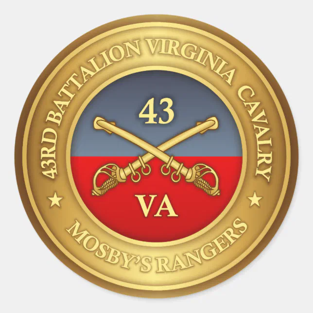 43rd Battalion, Virginia Cavalry (Mosby's Rangers) Classic Round ...