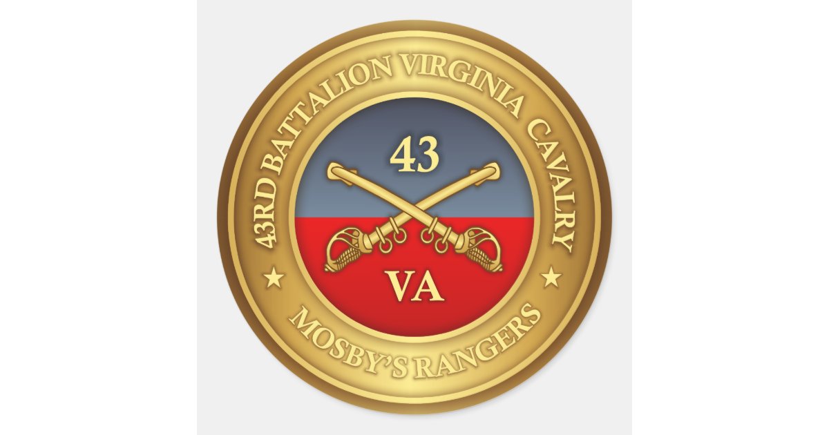 43rd Battalion, Virginia Cavalry (Mosby's Rangers) Classic Round ...