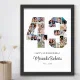 43rd Birthday Number 43 Custom Photo Collage Poster | Zazzle