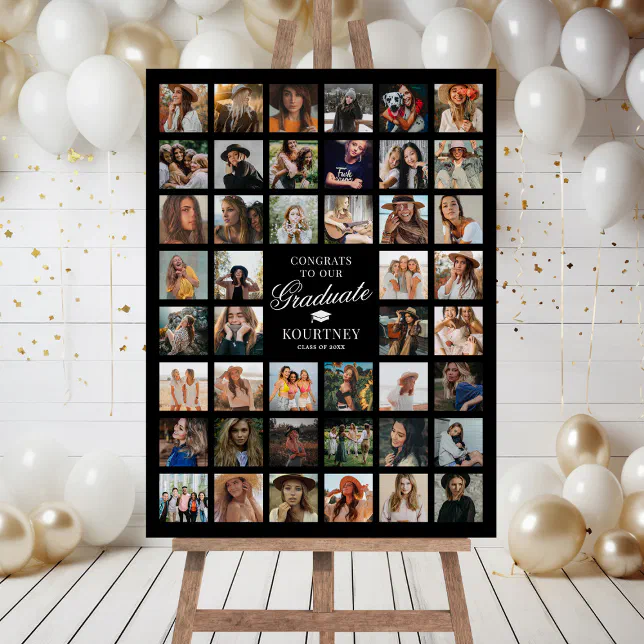44 Photo Collage Graduation Foam Board | Zazzle