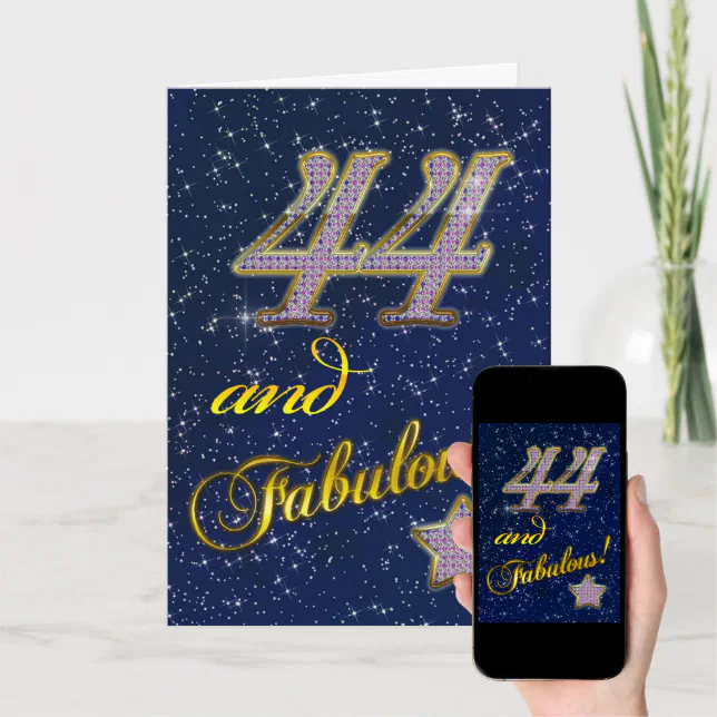 44th Birthday Party Invitation | Zazzle