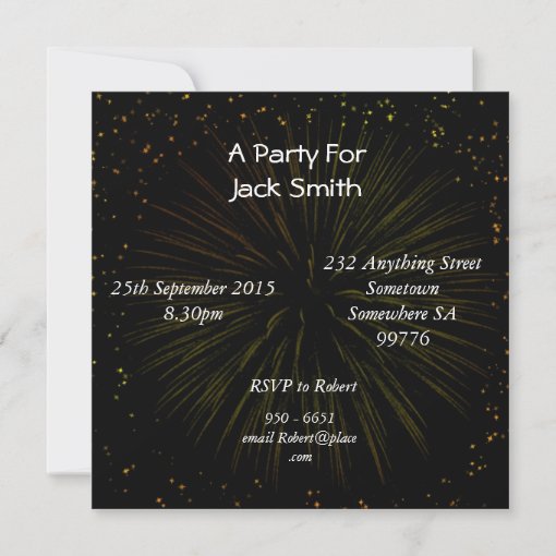 44th Birthday party Invitation with bubbles | Zazzle