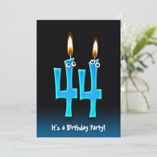 44th Birthday Party Invite | Zazzle