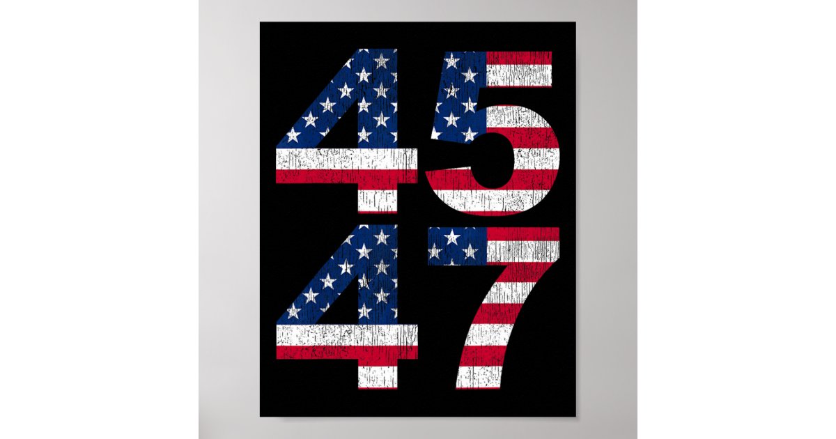 45 47 2024 President Vintage Poster | Zazzle