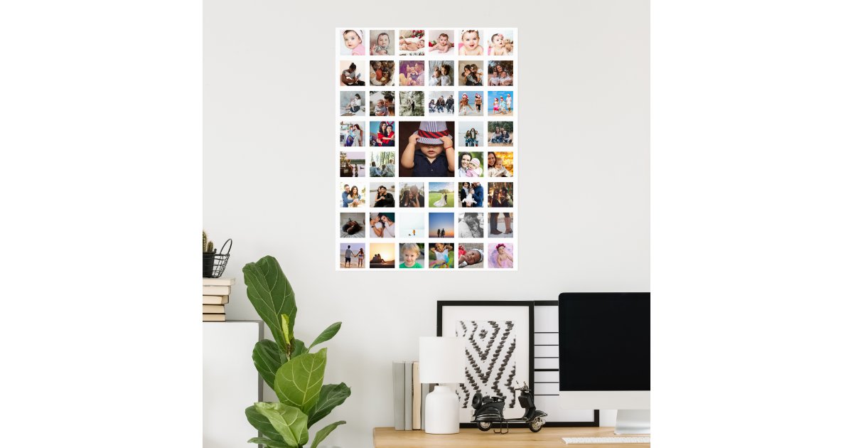 45 Photo Collage Personalized Poster | Zazzle