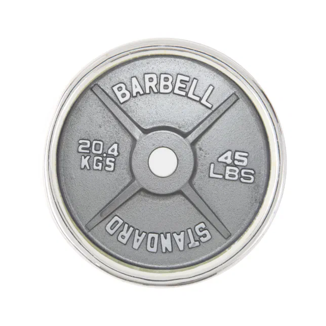 45 Pound Barbell Plate Lapel Pin | Zazzle