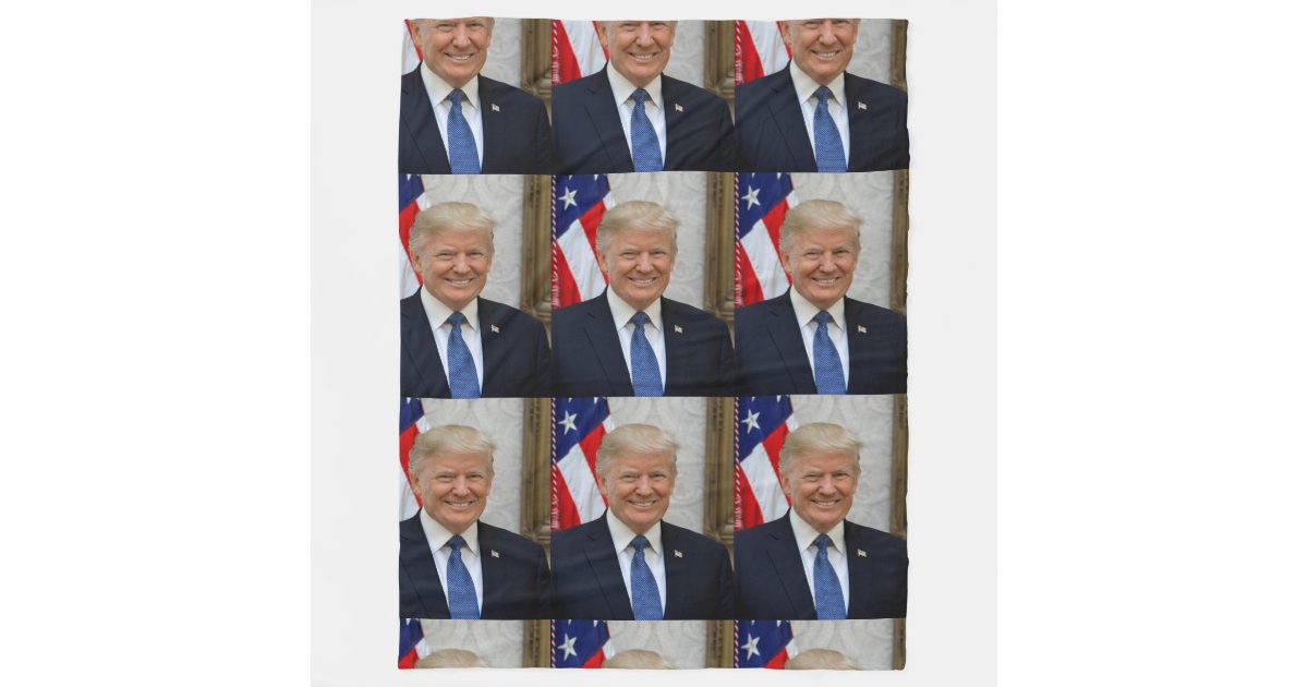 45 President Donald Trump Fleece Blanket | Zazzle