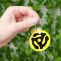 45 RPM Record Adapter Keychain | Zazzle