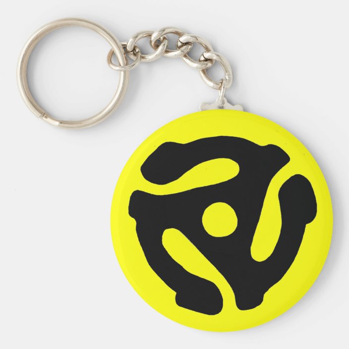45 RPM Record Adapter Keychain | Zazzle.com