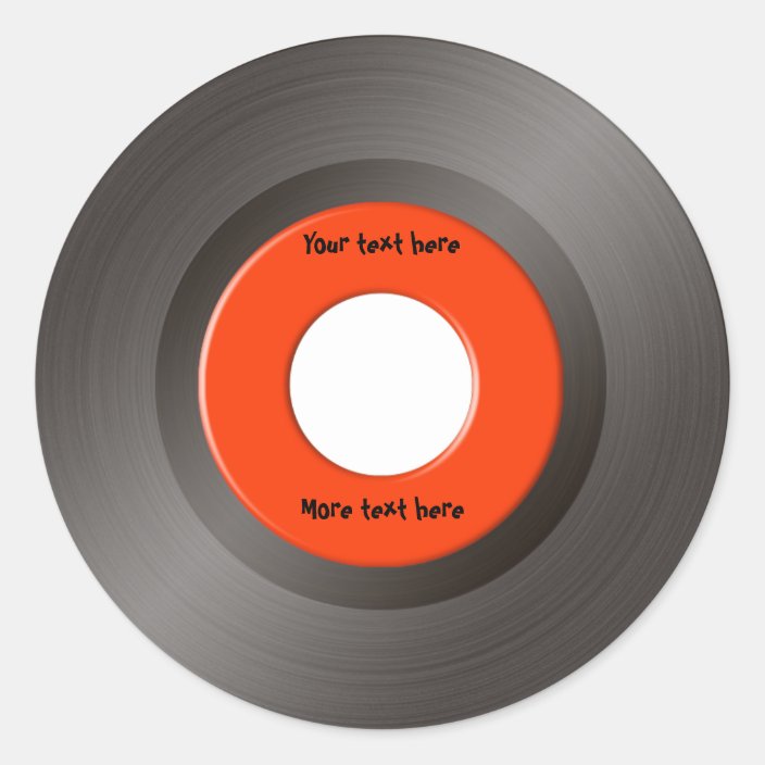 45 RPM stickers | Zazzle.com