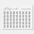 45 Tables Large Find Your Seat Seating Chart Foam Board | Zazzle