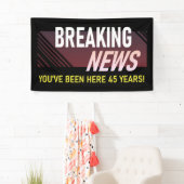 45 Year Work Anniversary 45th Employee Banner | Zazzle