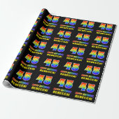 45th Birthday: Bold, Fun, Simple, Rainbow 45 Wrapping Paper | Zazzle