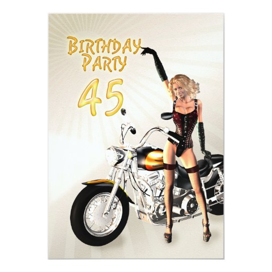 45th Birthday Party Invitation Zazzle 45th Birthday Party Invitation Zazzle