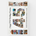 45th Birthday Party Number 45 Photo Collage Banner | Zazzle