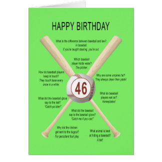 Funny 46th Birthday Cards - Greeting & Photo Cards | Zazzle