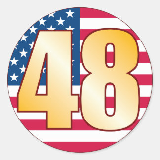 Number 48 Stickers | Zazzle