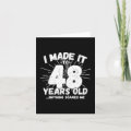 48 Year Old Sarcastic Meme Funny 48th Birthday Card | Zazzle