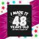 48 Year Old Sarcastic Meme Funny 48th Birthday Card | Zazzle