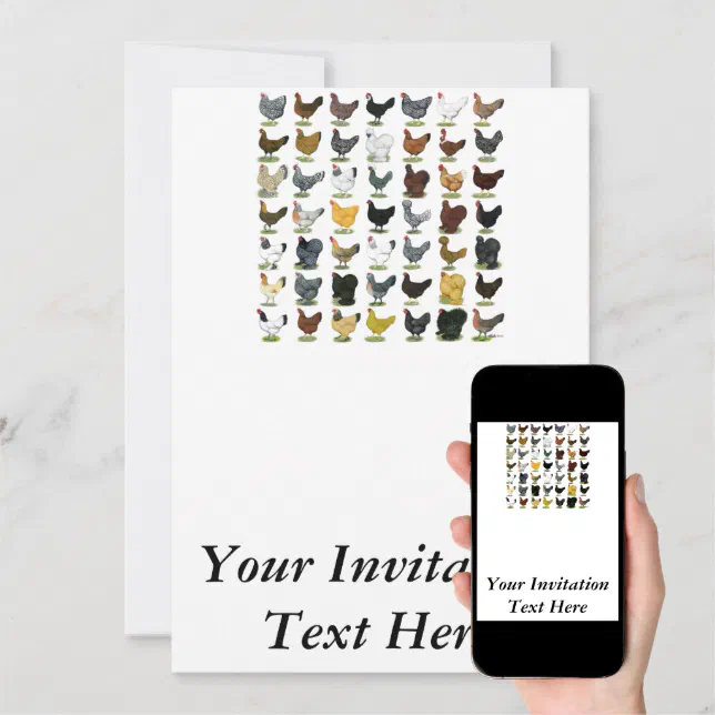 49 Chicken Hens Invitation | Zazzle