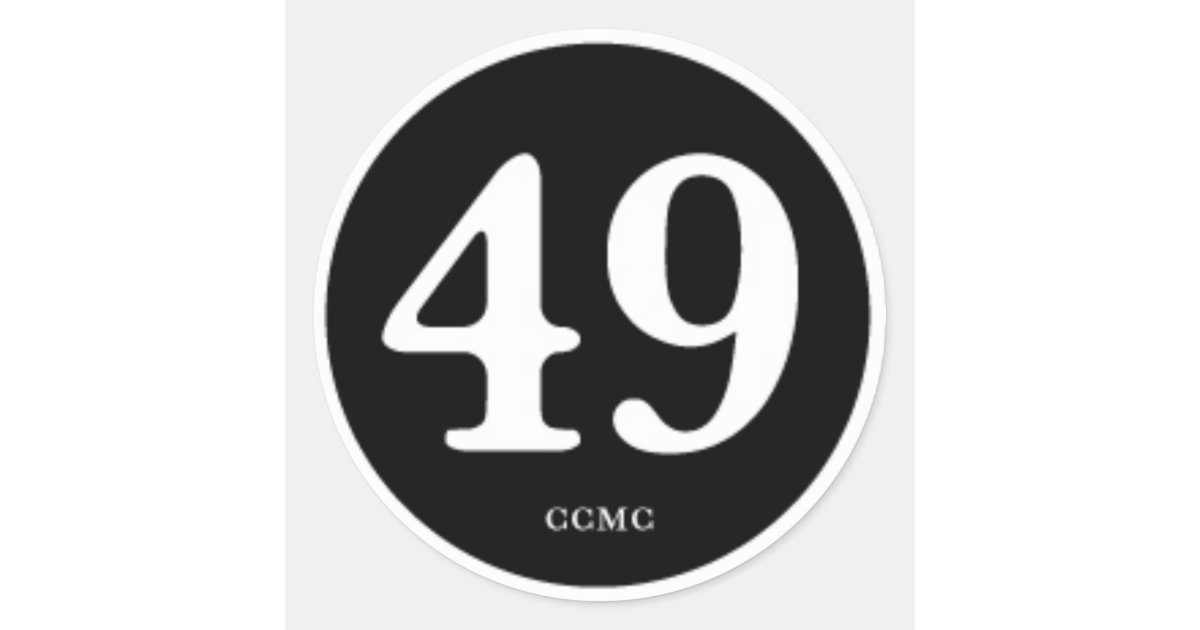 49CC MC " PATCH OF HONOR" CLASSIC ROUND STICKER | Zazzle