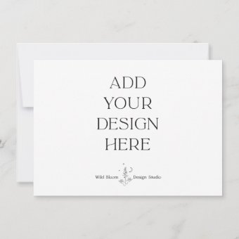 4.5x6.25" Card Printing | Upload Your Own Insert | Zazzle