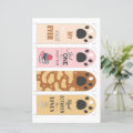 4 cut-out Cute Paw Bookmarks with Quotes | Zazzle