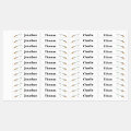 4 Different Names Fishing Rod Pole Iron On Labels | Zazzle