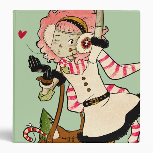 4 Little Monsters - Nessa Holiday Binder | Zazzle