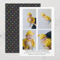 4 Photo and spotty dot back template | Zazzle