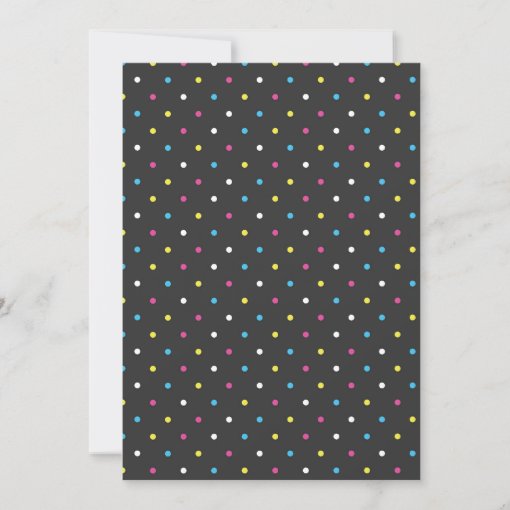 4 Photo and spotty dot back template | Zazzle