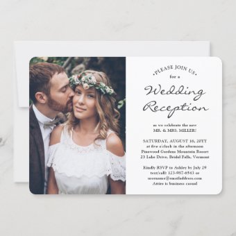 4 Photo At Last Marriage Celebration Wedding Invitation | Zazzle