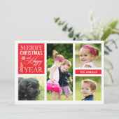 4 Photo | Holiday Photo Card | Zazzle