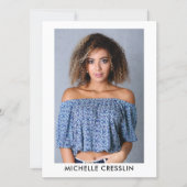 4 Photo Model Actor Comp Zed Card 5.5x7.5 | Zazzle