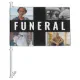 4 Photos Black Cross Funeral Procession Car Flag | Zazzle