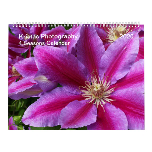 4 Seasons Calendar #3 2020 | Zazzle