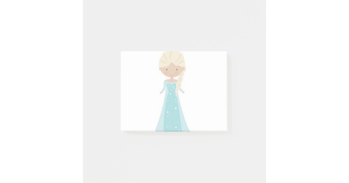 4 x 3 Post It Notes -- Animated Elsa from Frozen | Zazzle