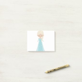 4 x 3 Post It Notes -- Animated Elsa from Frozen | Zazzle