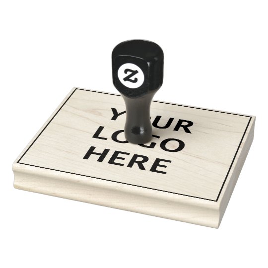 4" x 5" Image Create Your Logo Large Stamper Rubber Stamp | Zazzle.com