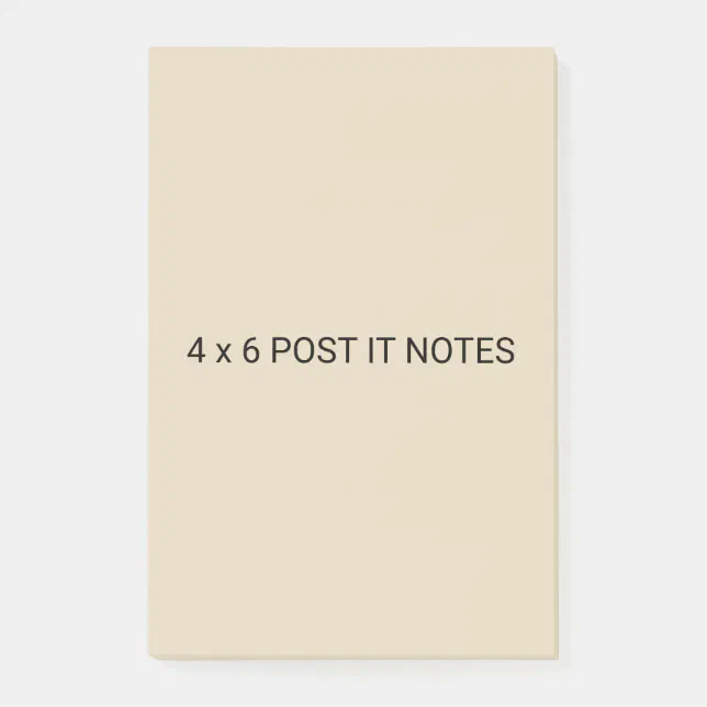 4 x 6custom post it notes | Zazzle