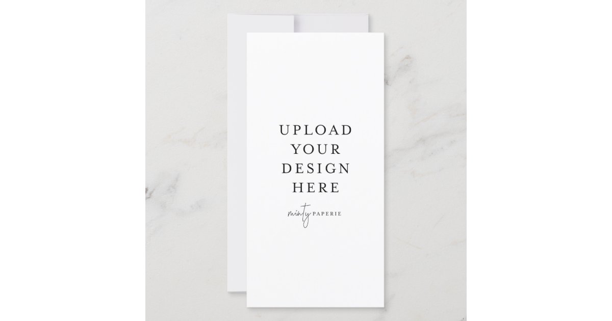 4" x 8" Flat Card - Portrait | Zazzle